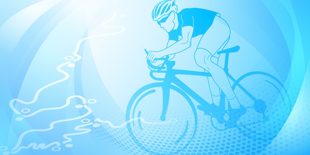Cycling themed background Royalty Free Vector Image