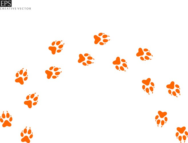 Fox paw icon Royalty Free Vector Image - VectorStock