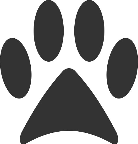 Cute Paw Print Clip Art Royalty Free Vector Image