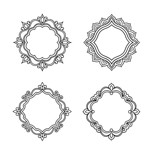 Rectangular Decorative Border Frame Vector Images (over 6,500)