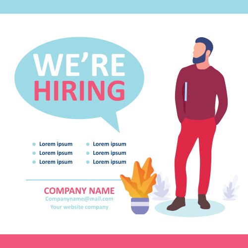 Recruitment recruiter choosing candidates with cv Vector Image
