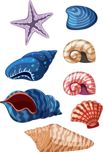 Seashell Cartoon Vector Images (over 9,900)