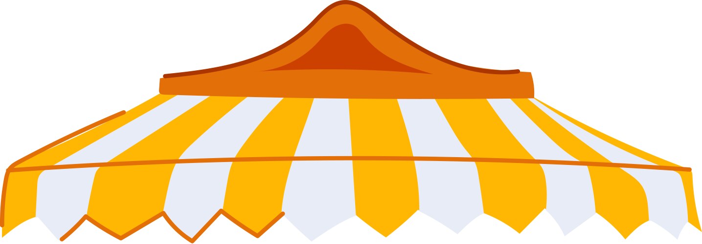 Cafe canopy awning cartoon Royalty Free Vector Image
