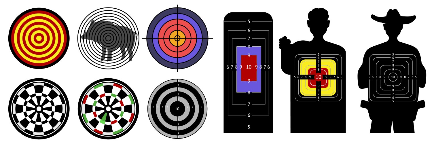Human Silhouette Shooting Target Vector Images (over 380)