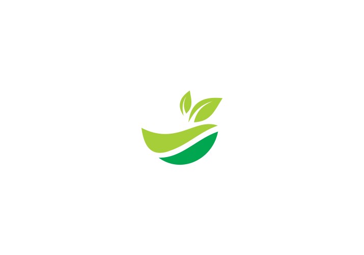 Leaf organic bio logo Royalty Free Vector Image