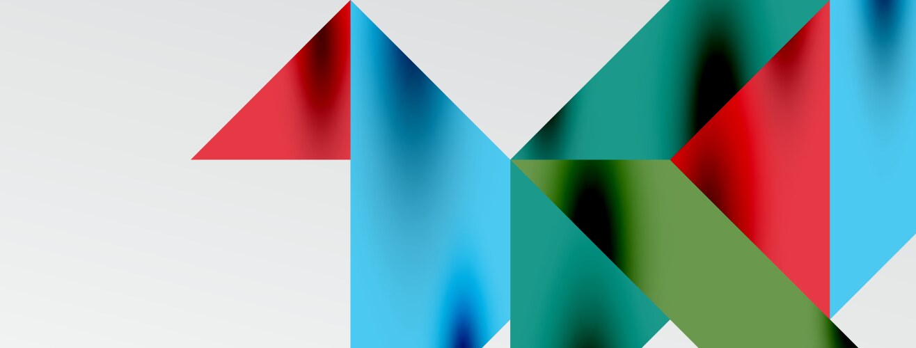 Tech minimal overlapping triangle shapes elements Vector Image