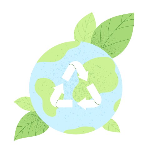 Happy earth day seamless pattern Royalty Free Vector Image