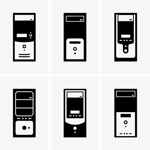 Pc Tower Front Vector Images (over 100)