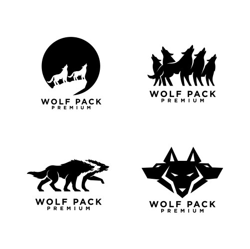 Wolf Pack Logo Vector Images (over 950)