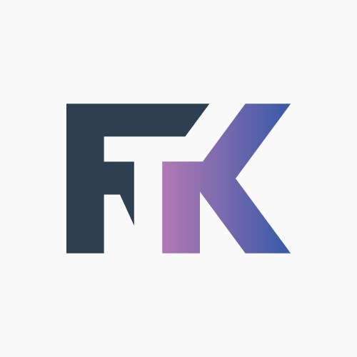 Fk logo Vector Images & Graphics for Commercial Use | VectorStock