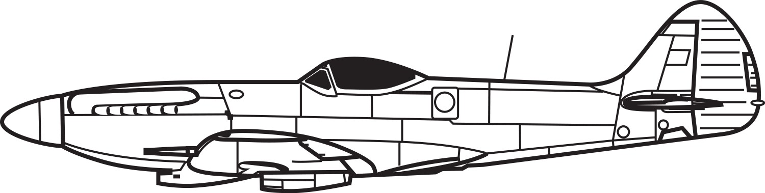 Spitfire Royalty Free Vector Image - VectorStock