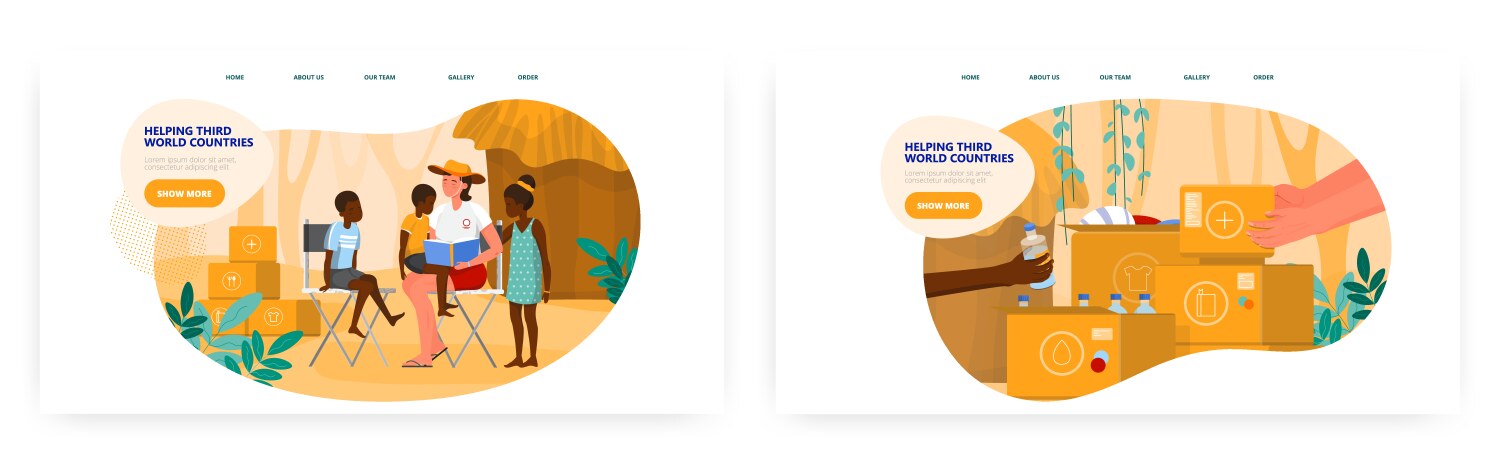 Girl Helping Poor Kid Cartoon Vector Images (over 120)