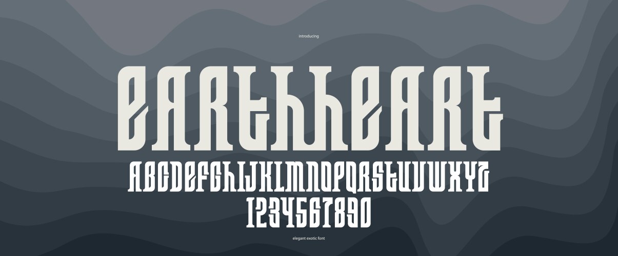 Bold simple sans serif display font for logos Vector Image