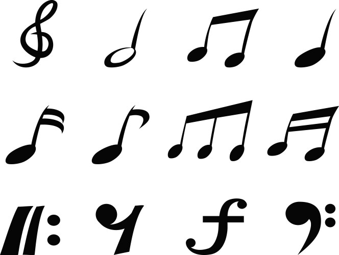 Cartoon Music Note Vector Images (over 18,000)