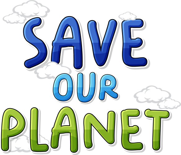 Poster design for stop pollution with earth Vector Image