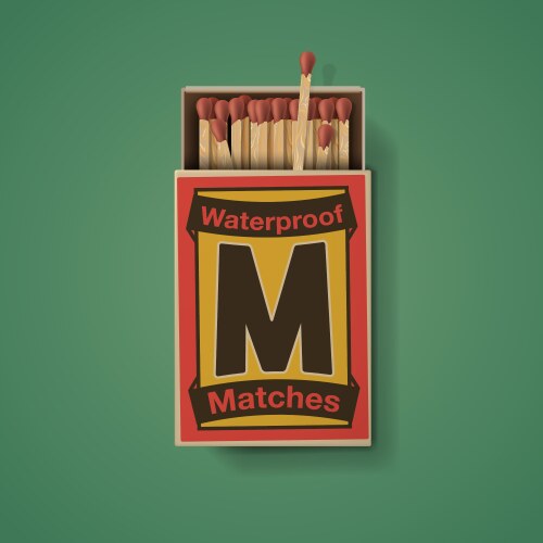 Matchbox Royalty Free Vector Image - VectorStock