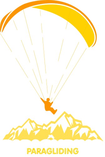 Parachute skydiver icon Royalty Free Vector Image