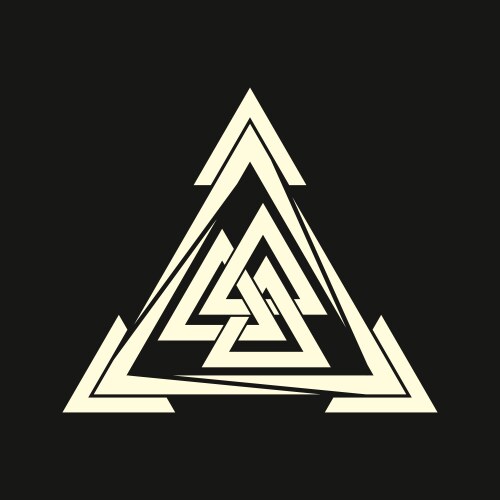 Sacred geometry triangle based symbol and elements