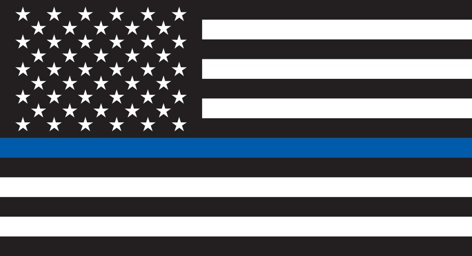 Thin Blue Line Flag Vector Images (over 1,300)