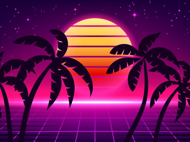 Neon Sunset Vector Images (over 3,800)