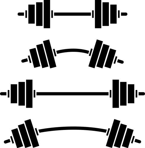Weight lifting labels Royalty Free Vector Image