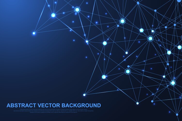 Abstract plexus background with connected lines Vector Image