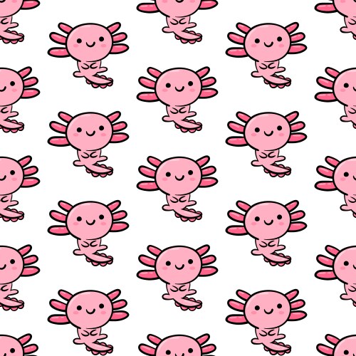 Icons cute axolotl Royalty Free Vector Image - VectorStock