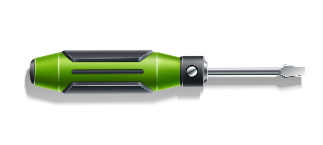 Realistic screwdriver Royalty Free Vector Image