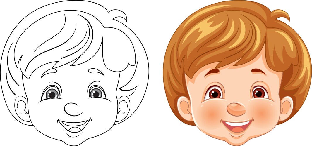 Smiling Face Line Drawing Vector Images (over 17,000)