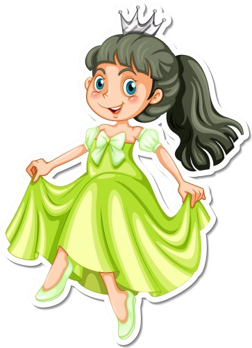 Princess with rose Royalty Free Vector Image - VectorStock