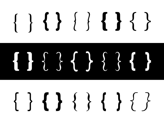 Horizontal Curly Brackets