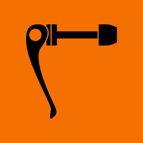 Bike quick release icon Royalty Free Vector Image