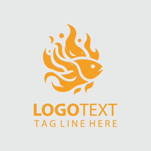 Fish logo design Royalty Free Vector Image - VectorStock