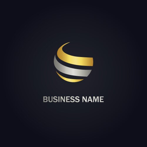 Sunshine hot gold logo Royalty Free Vector Image