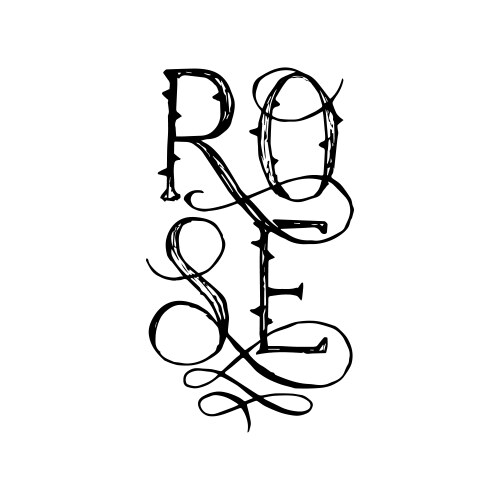 Lettering logo design for art company Royalty Free Vector