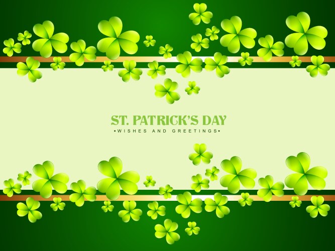 St. Patrick's Day Shamrock Celebration – Royalty-Free Vector | VectorStock