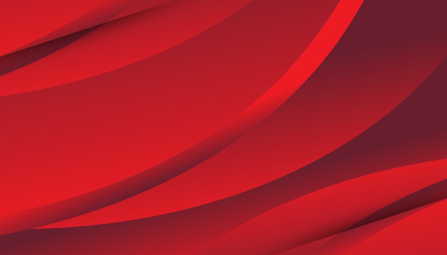 Abstract red background with dynamic waves Vector Image