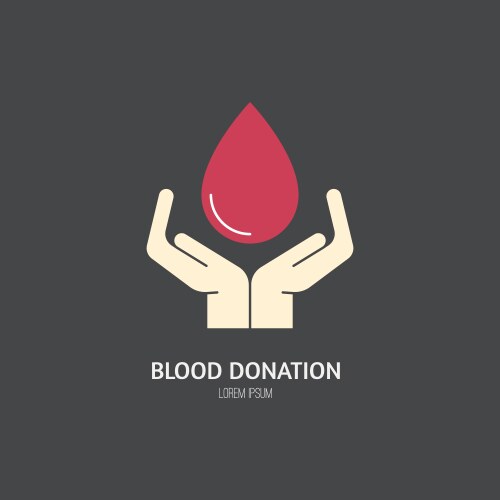 Dna and molecule symbol a drop blood icon Vector Image