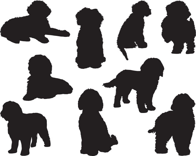 Doberman dog silhouette Royalty Free Vector Image