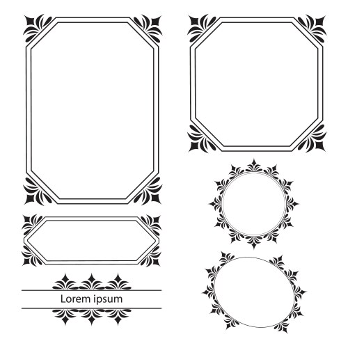 Corner frame Royalty Free Vector Image - VectorStock