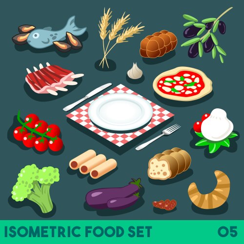 Isometric Food Vector Images (over 100,000)