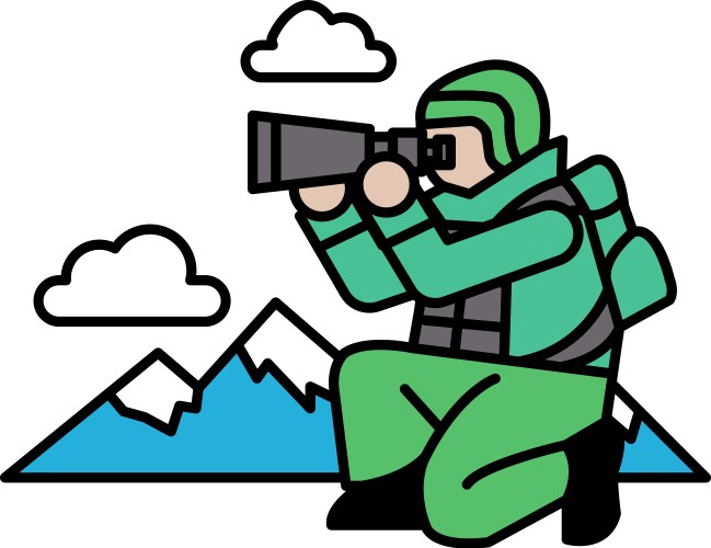 Army Soldier Crouching Vector Images (53)