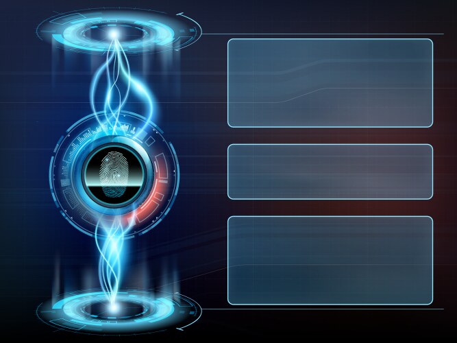 Shields bubble transparent futuristic glossy Vector Image