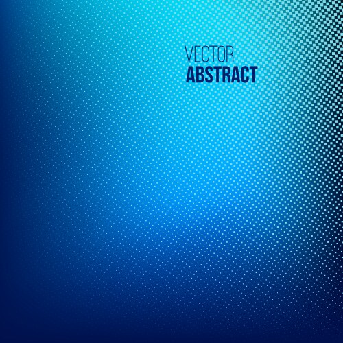 Abstract Blue Halftone Gradient Background Vector Image