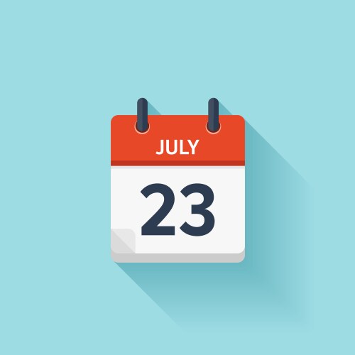 July 23 Calendar Vector Images (over 130)