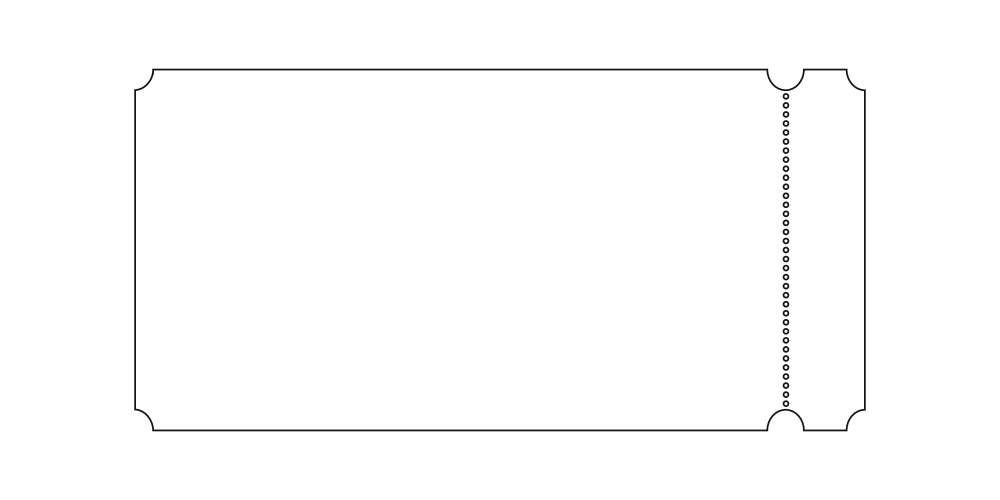 Ticket Shape Raffle Vector Images (over 190)