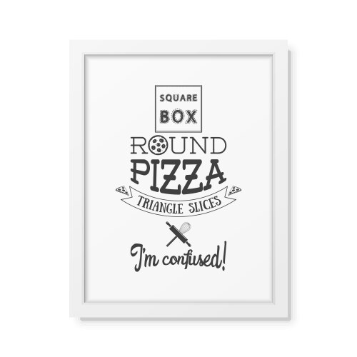 Pizza box mockup isolated on white background Vector Image