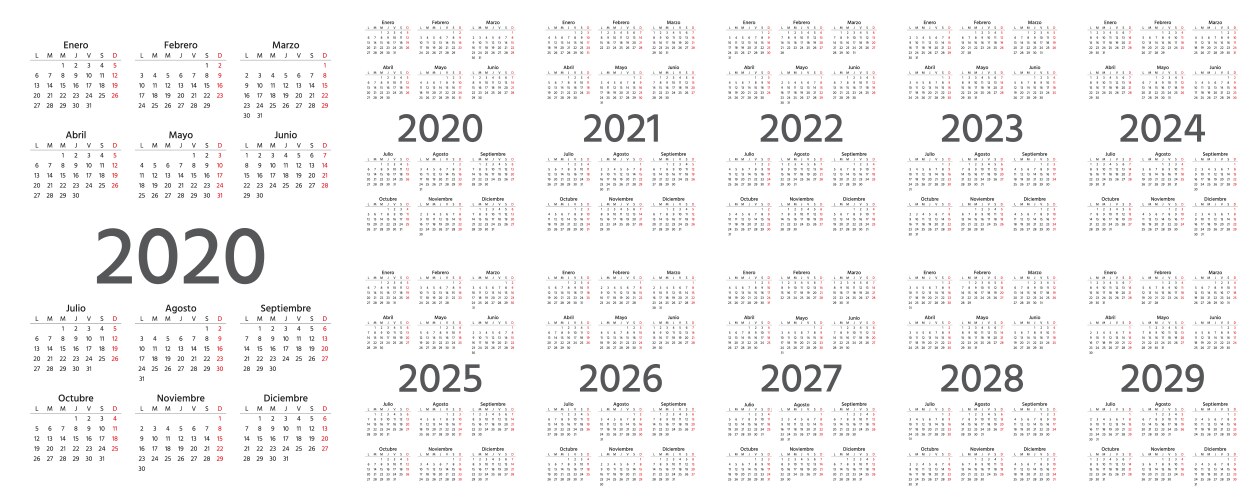 Calendario 2020 Vector Images (37)