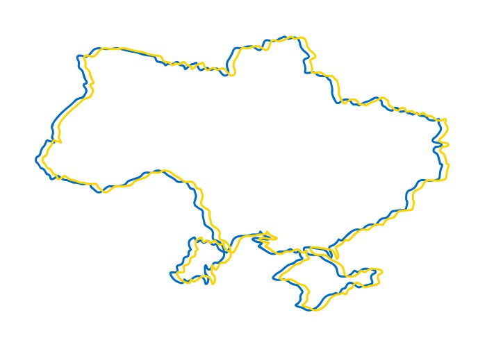 Map of ukraine - simple hand drawn sketch style Vector Image