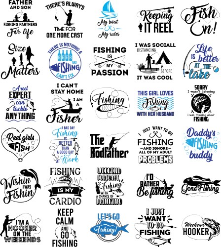 Fishing Quotes Vector Images (over 2,600)